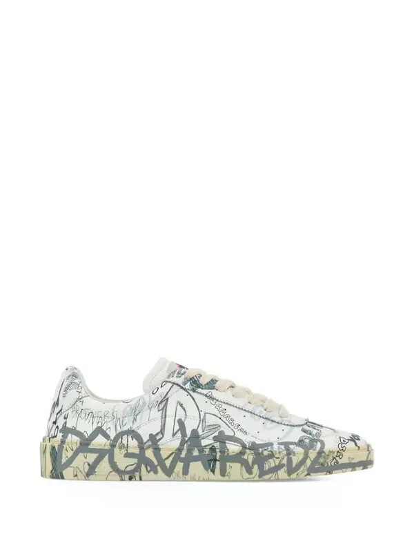 Dsquared2 Printed Leather Rider Sneakers