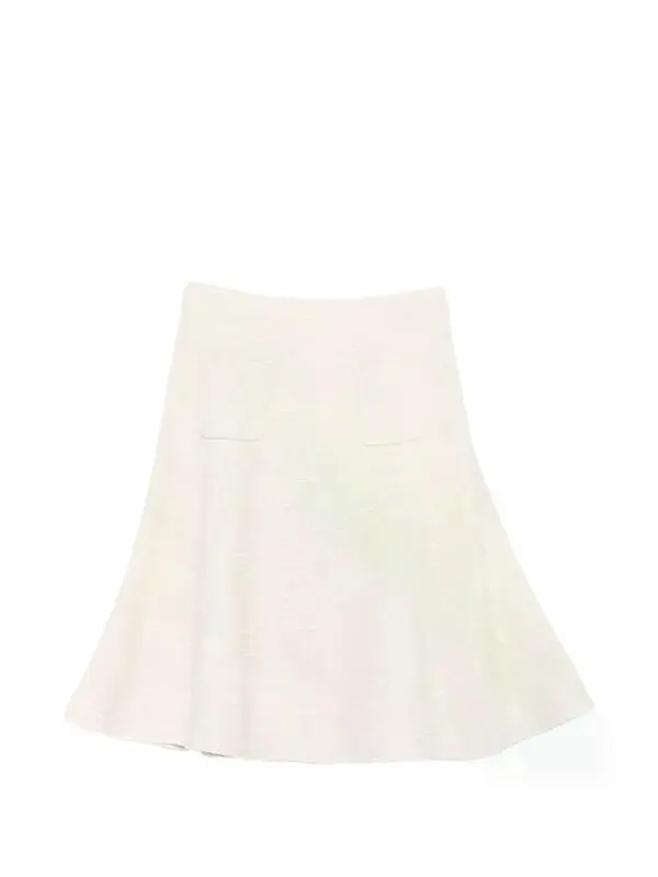 N°21 Patch Pocket Woven Midi Skirt