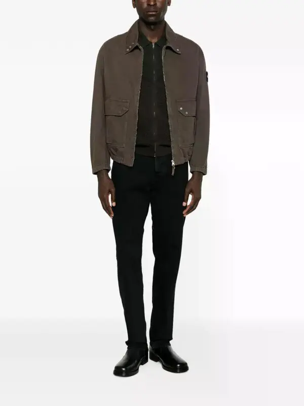 Stone Island Five-pocket Slim Fit Jeans - Black