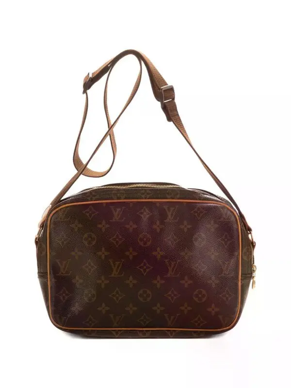 LOUIS VUITTON Reporter Monogram Canvas Shoulder Bag - Brown