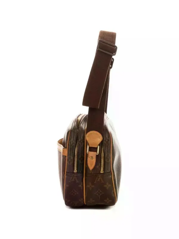 LOUIS VUITTON Reporter Monogram Canvas Shoulder Bag - Brown