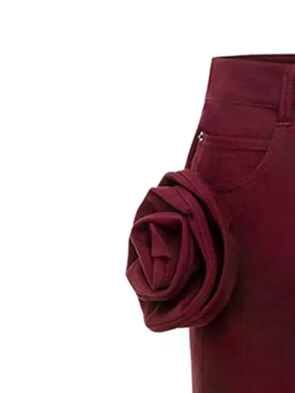 Hellessy Rose Appliqué Flared Jeans