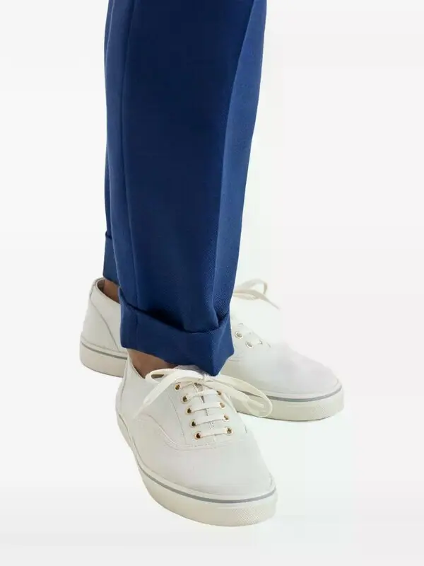 Brunello Cucinelli Suede Low Top Sneakers - Neutrals