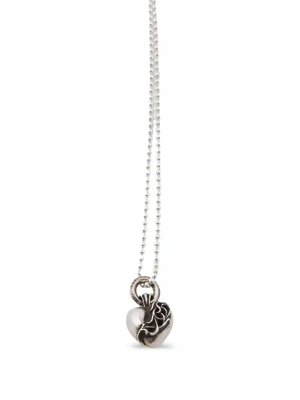 Chrome Hearts Heart-pendant Necklace - Silver