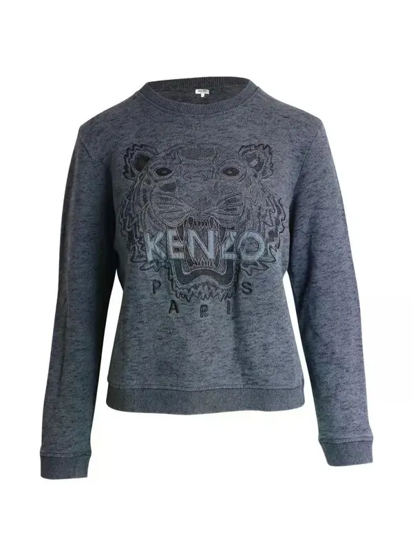 Kenzo Tiger Embroidered Sweatshirt - Grey