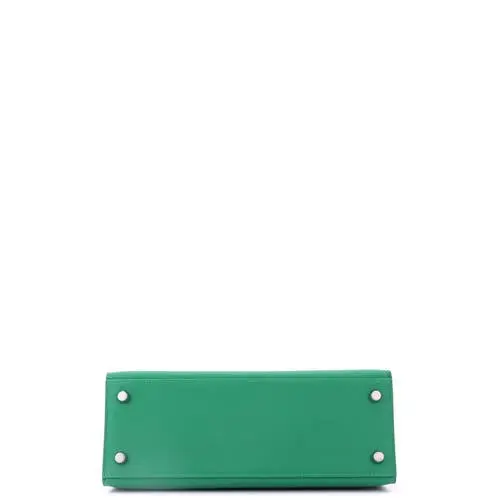 Hermès Kelly Handbag Green Epsom 25