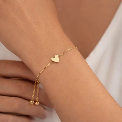 DONATELLO GIAN Love Necklace, Heart Bracelet & Heart Earrings Set