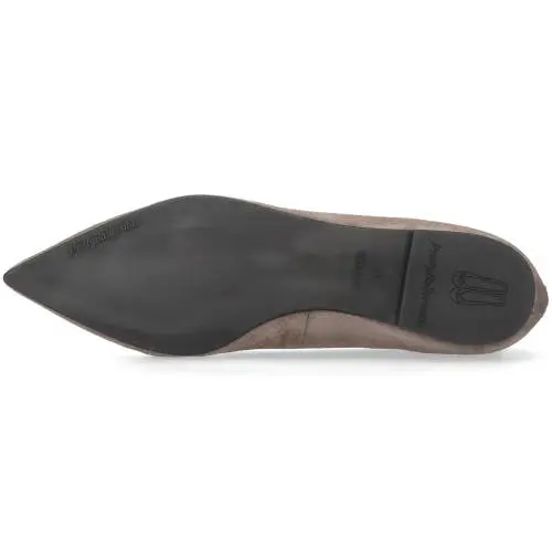 Pretty Ballerinas Pointed Toe Studded Loafer - Grey