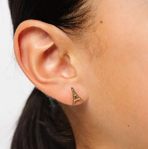PIP POP Eiffel Tower Stud Earrings
