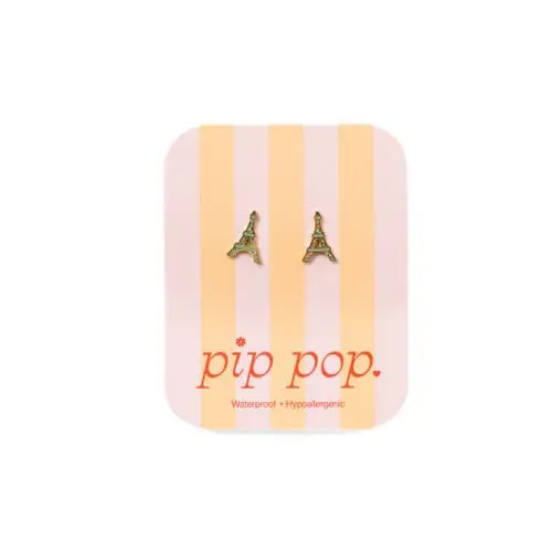 PIP POP Eiffel Tower Stud Earrings