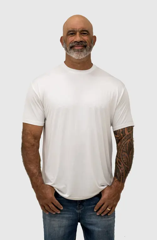 EPIC FITS Active Tech Crew Neck T-shirt - White