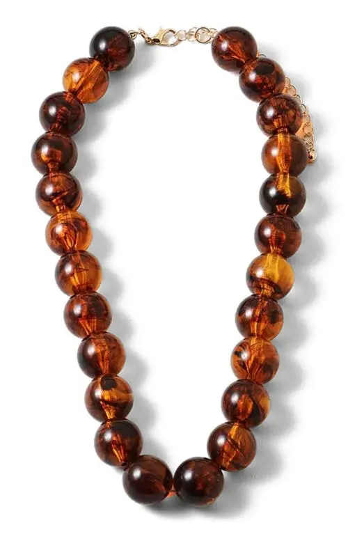 ERIN MCDERMOTT JEWELRY Amber Waves Beaded Necklace - Brown