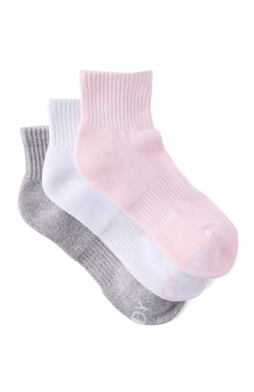Cotton:on Active Quarter Crew Socks 3-pack - Cherry Dream Multi