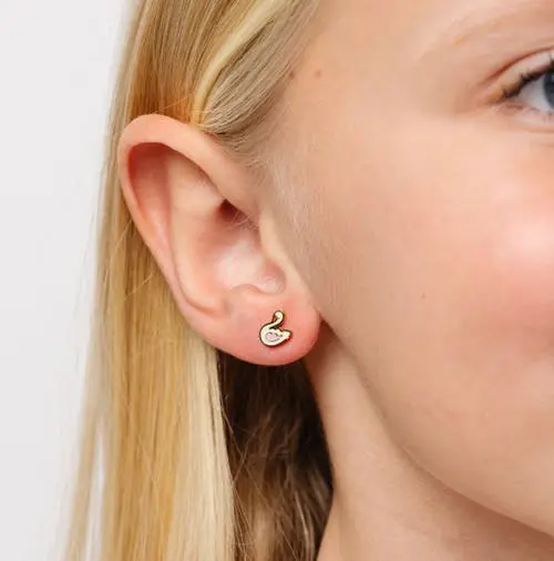 PIP POP Swan Stud Earrings