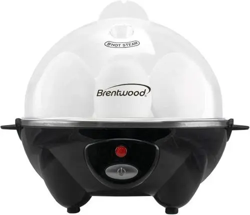 BRENTWOOD 7 Egg Cooker/steamer - Black