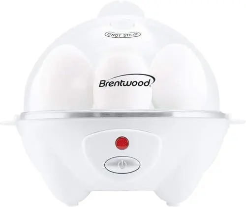 BRENTWOOD 7 Egg Cooker/steamer - White
