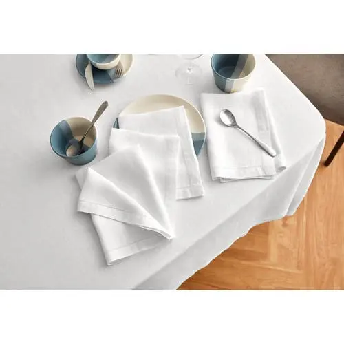 SOLINO HOME Linen Tableclothsonoma - White