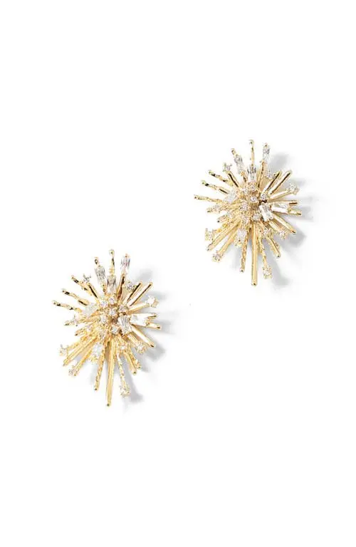 ERIN MCDERMOTT JEWELRY Starburst Stud Earrings - Metallic Gold