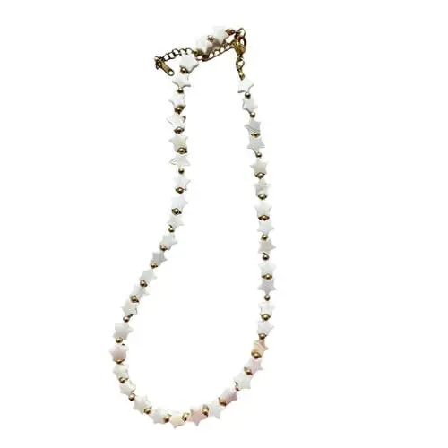 ERIN MCDERMOTT JEWELRY Mother-of-pearl Star Necklace - White