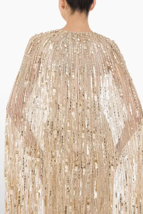 Jenny Packham Elio Sequin-embellished Maxi Gown - Illusion
