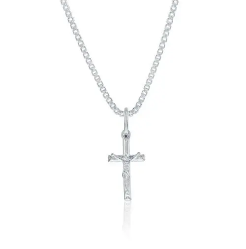 DONATELLO GIAN Sterling Cross Necklace And Earrings Set
