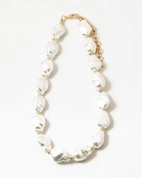 ERIN MCDERMOTT JEWELRY Waves Of Pearls Necklace - White