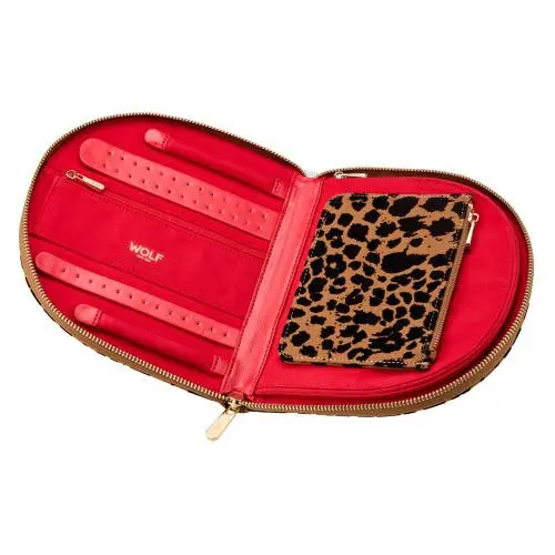 Wolf Savanna Leopard Print Jewelry Portfolio