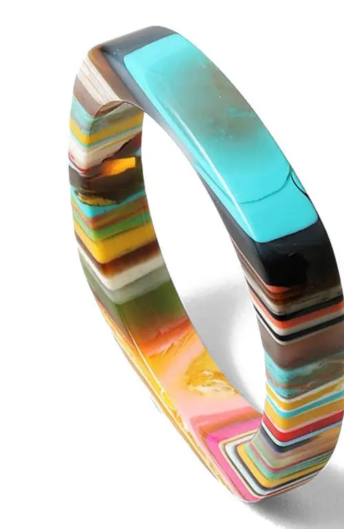 ERIN MCDERMOTT JEWELRY St. Tropez" Resin Bangle - Beige