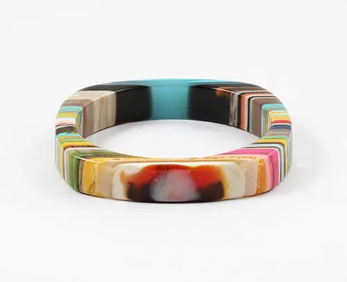 ERIN MCDERMOTT JEWELRY Resin Bangle - Brown