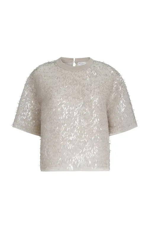 Brunello Cucinelli Embroidered T-shirt