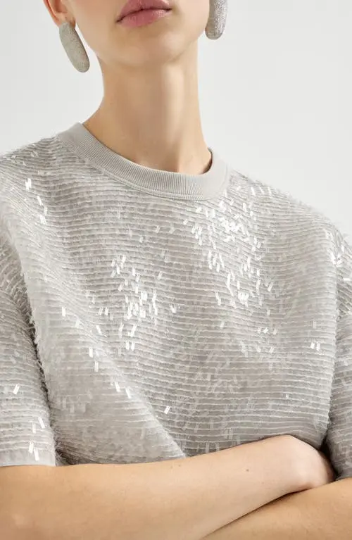 Brunello Cucinelli Embroidered T-shirt