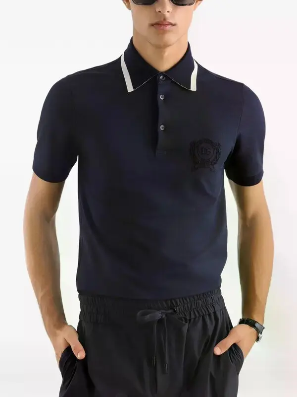 Dolce & Gabbana Embroidered-logo Polo Shirt