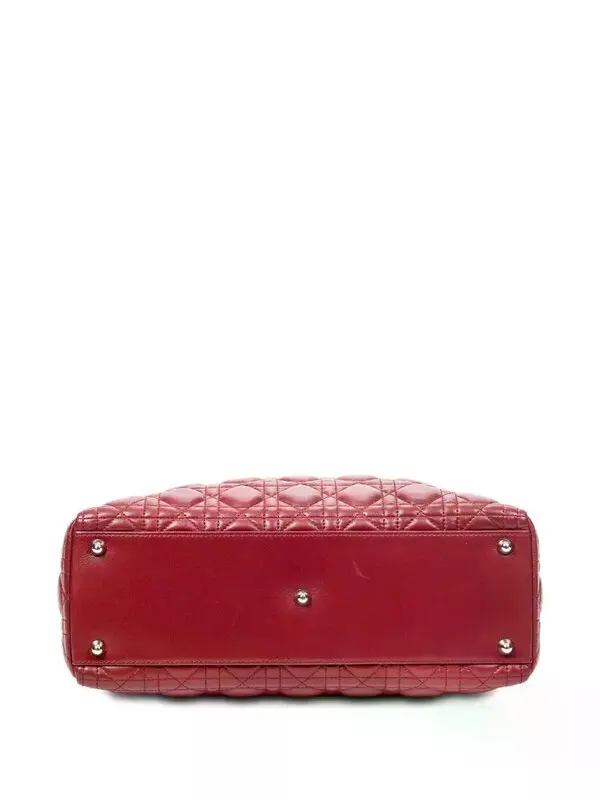 Dior Large Lady Handbag - Red