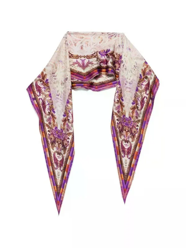 PIERRE-LOUIS MASCIA Printed Scarf - Neutrals