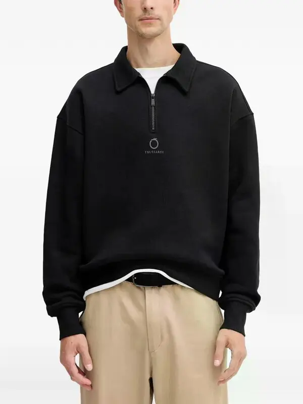 TRUSSARDI Zip Collar Sweatshirt