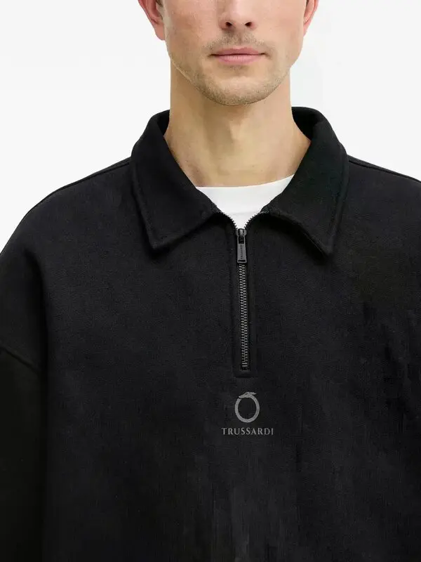 TRUSSARDI Zip Collar Sweatshirt
