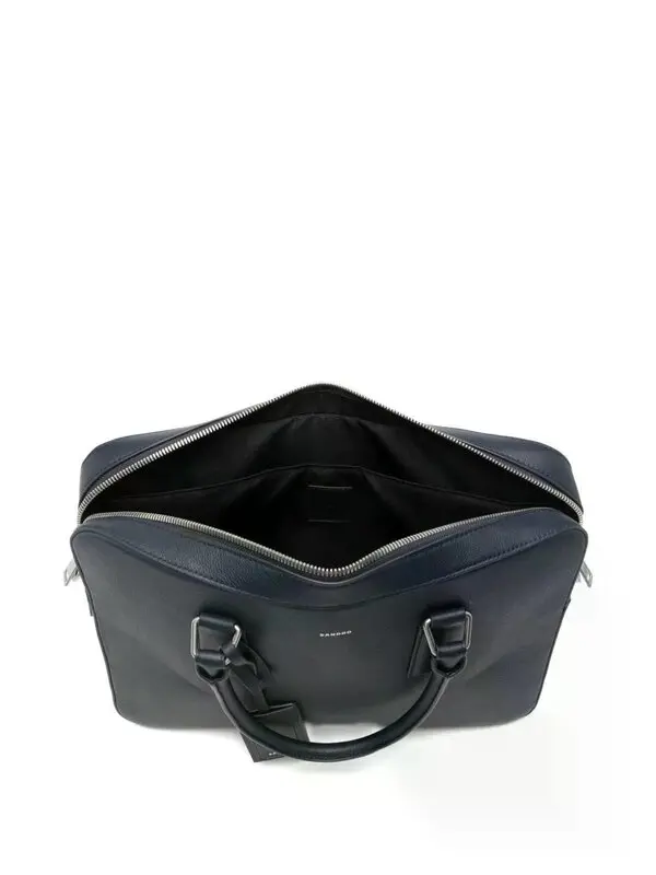 Sandro Leather Laptop Bag - Blue