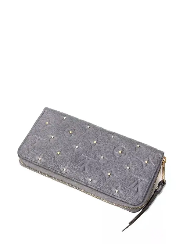LOUIS VUITTON 2016 Zippy Studded Wallet - Grey