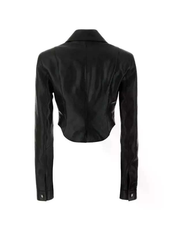 Magda Butrym Collared Leather Jacket