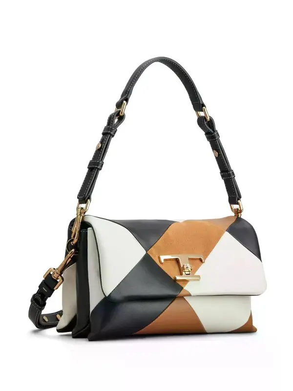 TOD'S T Timeless Patchwork Shoulder Bag