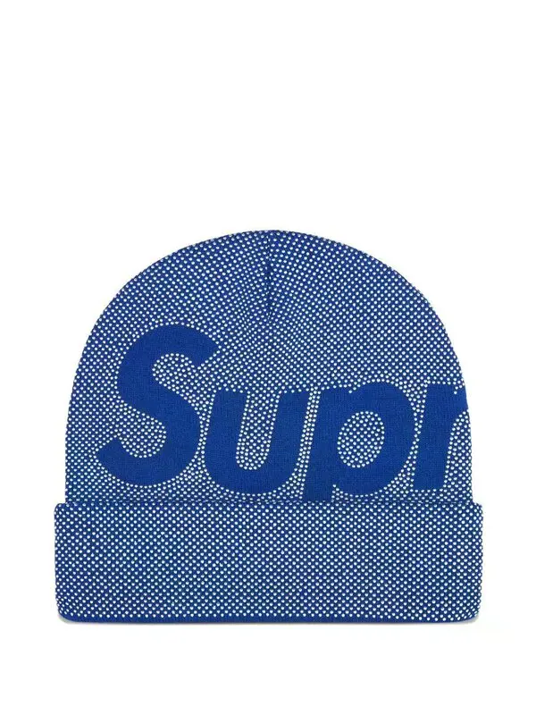 Supreme Logo-detail Beanie - Blue