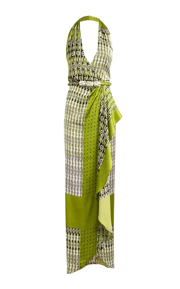 Silvia Tcherassi Printed Silk Maxi Dress