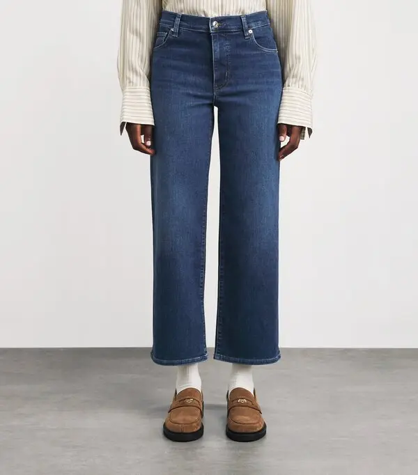 FRAME The Mellow Slim Wide-leg Jeans