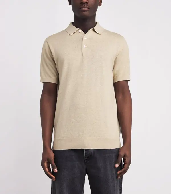 Barbour Cotton-linen Logo Polo Shirt
