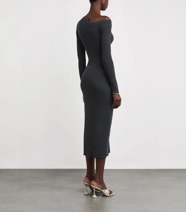 Staud Wool-blend Craftsman Midi Dress