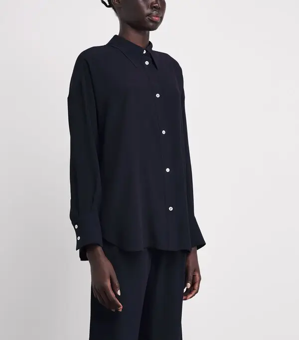 NOMADISSEM Shirred Silk Shirt