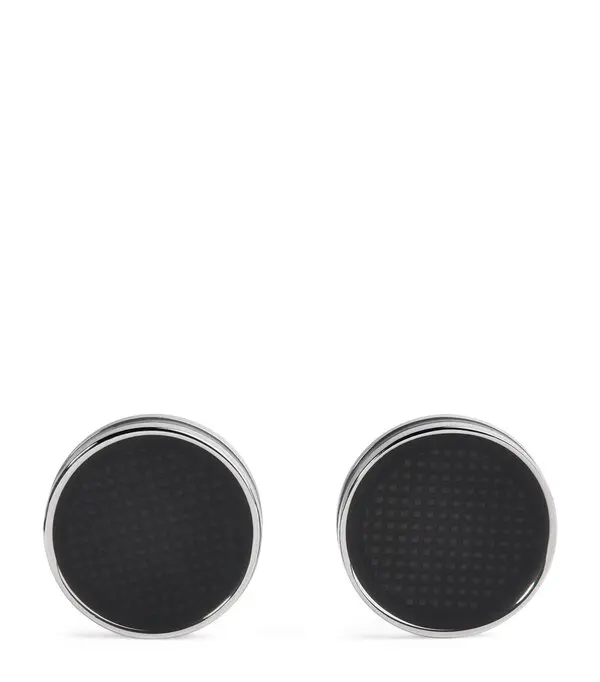 Tateossian Tablet Ice Cufflinks - Black