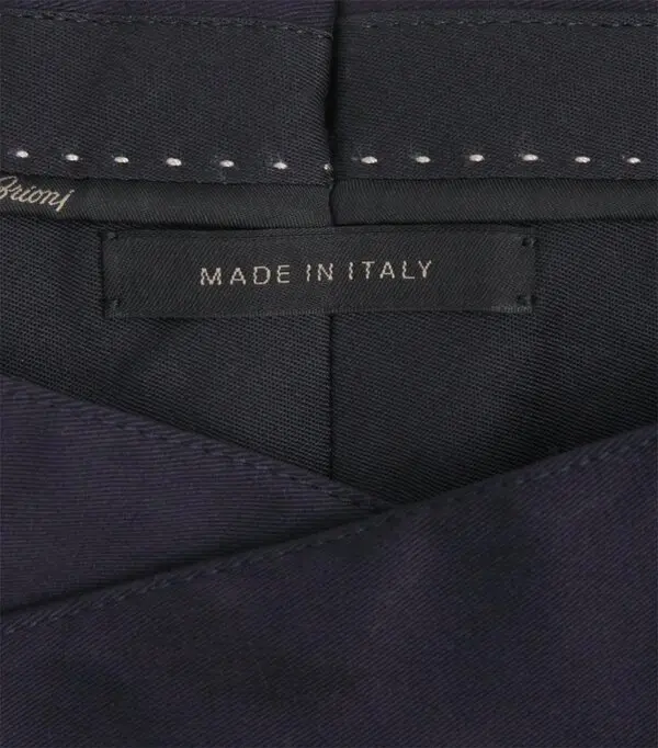 Brioni Cotton-blend Pienza Straight Trousers