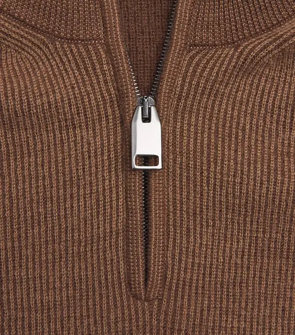 Brioni Cashmere-wool Half-zip Sweater