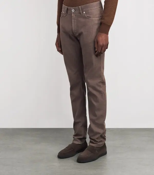 Brioni Meribel Straight Leg Jeans - Brown